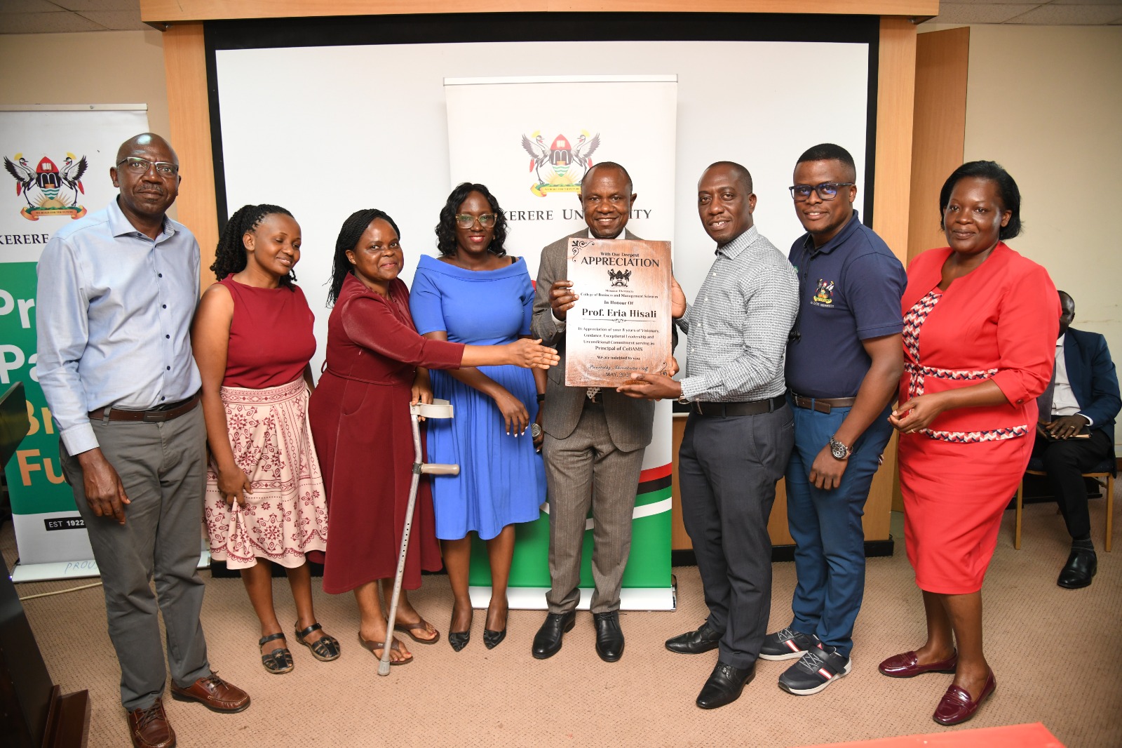 Prof. Hisali, Prof. Yawe handover office to Prof. Bbaale, Prof ...